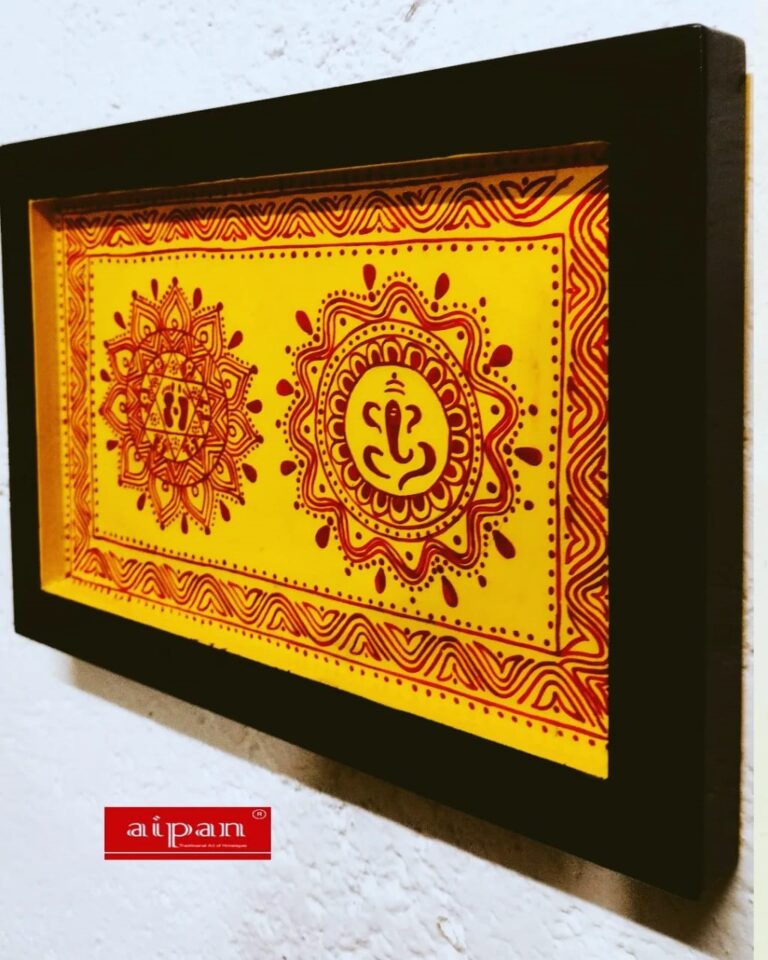 Shri Laxmi - Ganesh wall frames - Aipan
